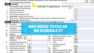 Who Needs to File an IRS Schedule C? – Falcon Expenses Blog