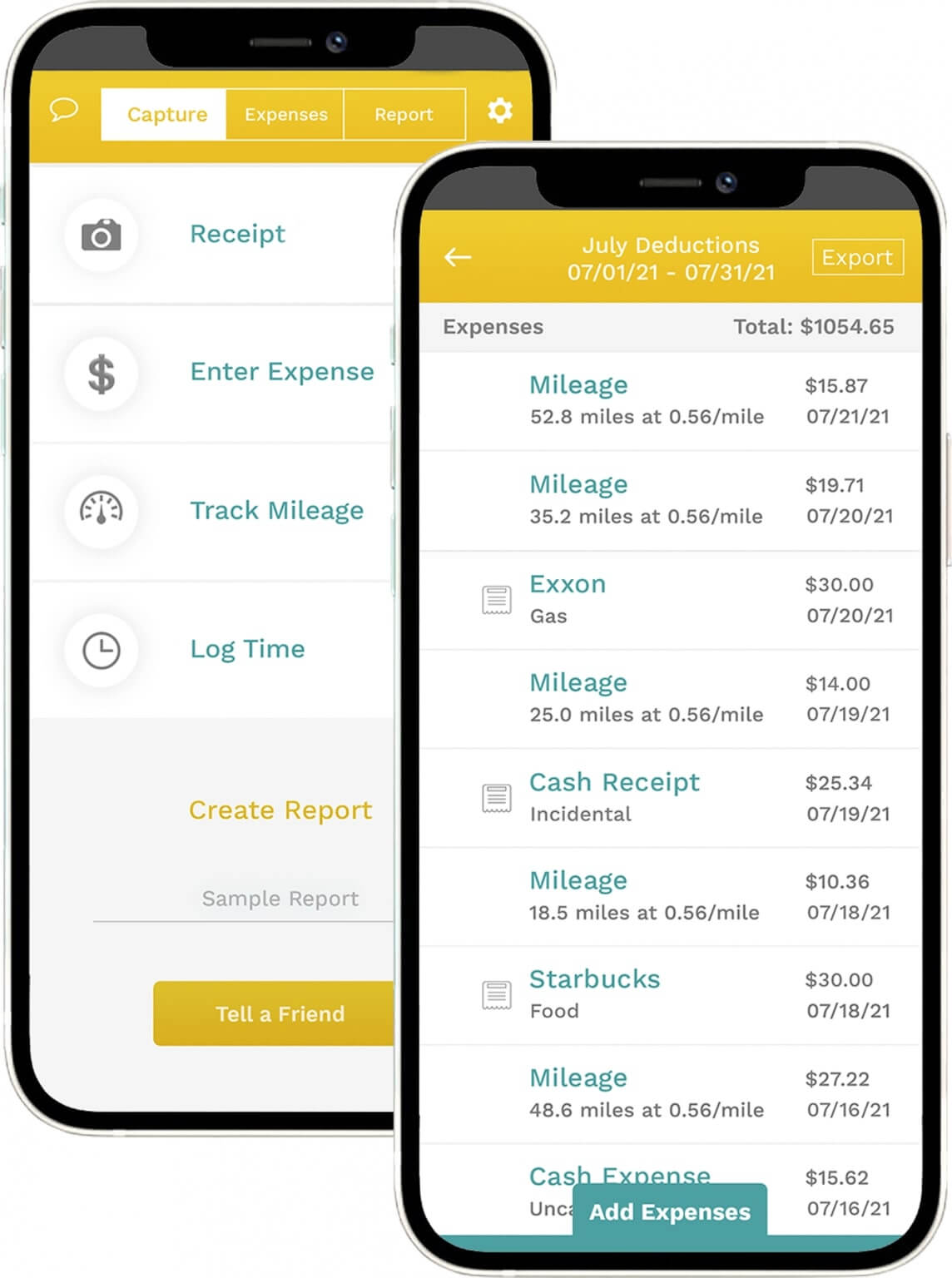 Falcon Expenses: Expense and Mileage Tracker App Falcon Expenses